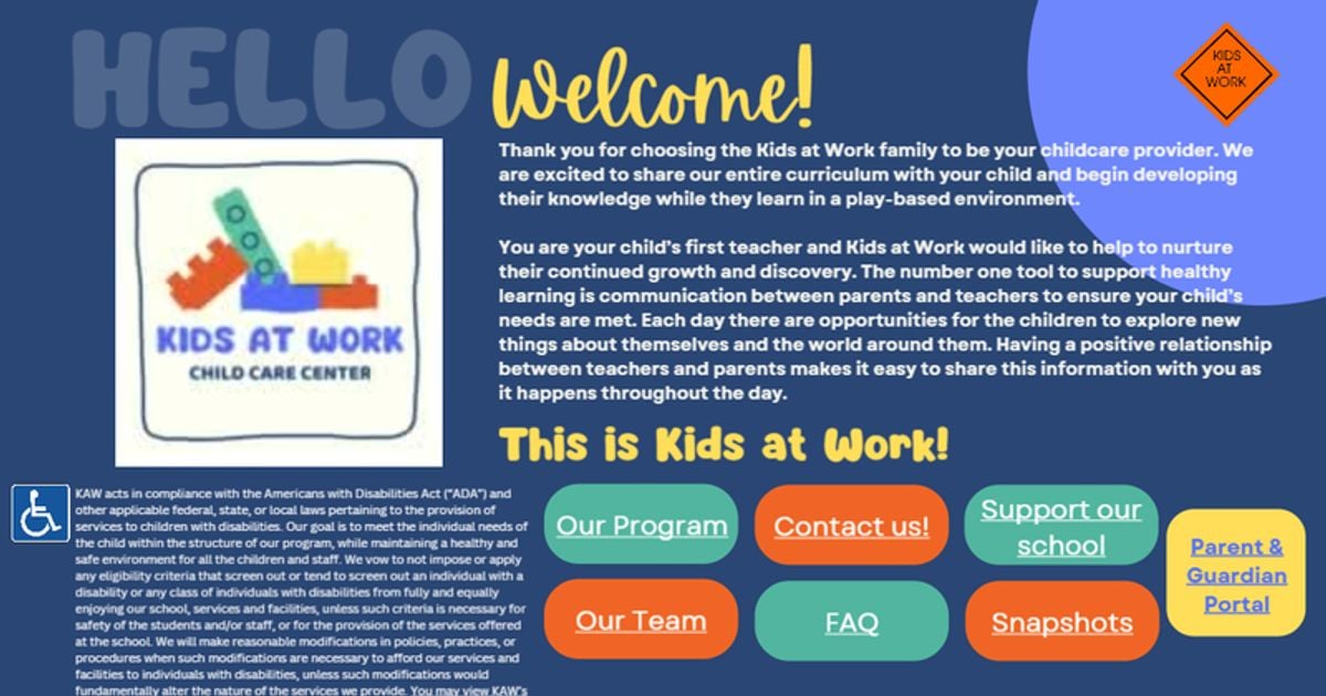 Kids at Work - CCC Childcare Center